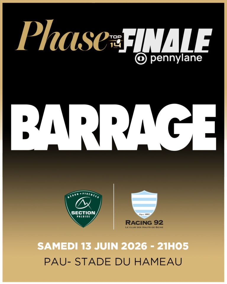 Barrages : Direction Pau | Racing 92